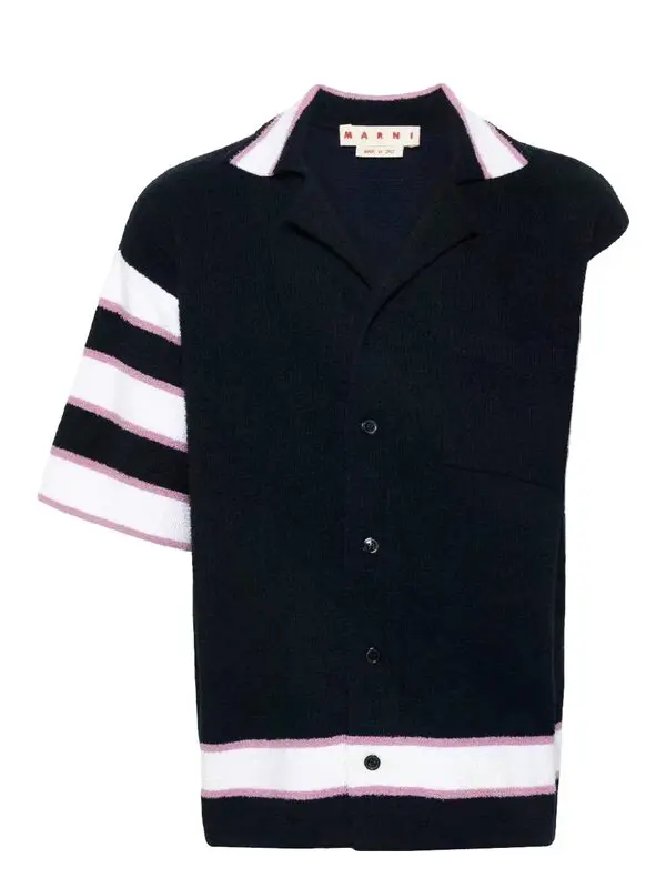 Marni Terry-cloth Bowling Shirt - Blue