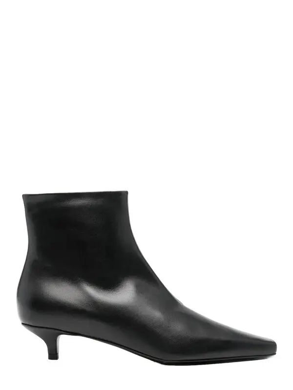 TOTEME 35mm Slim Ankle Boots - Black