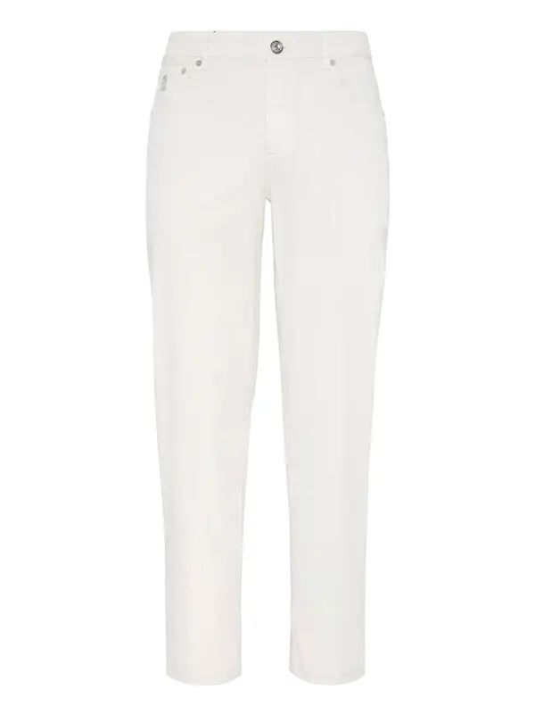 Brunello Cucinelli Mid-rise Straight-leg Trousers - Neutrals