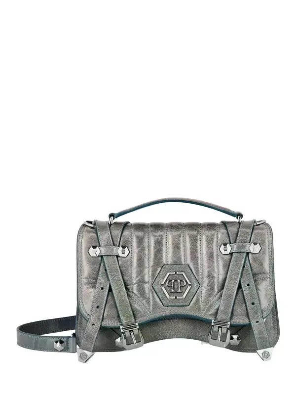 Philipp Plein Crackle Belt Bag - Grey