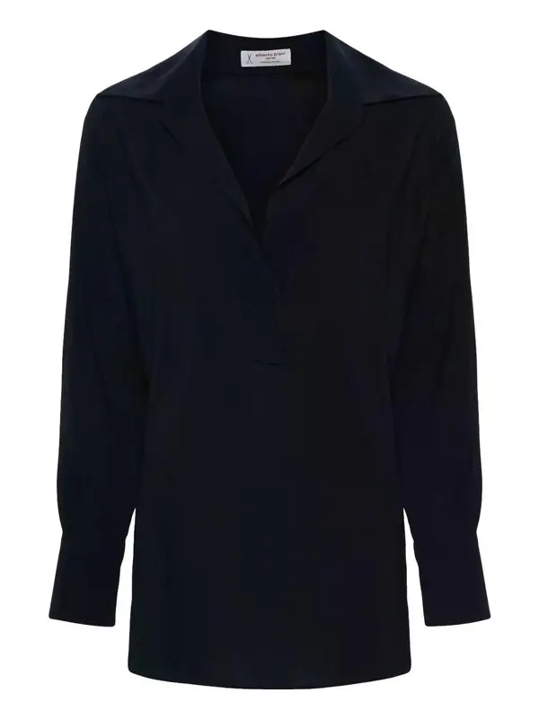Alberto Biani V-neck Blouse - Blue