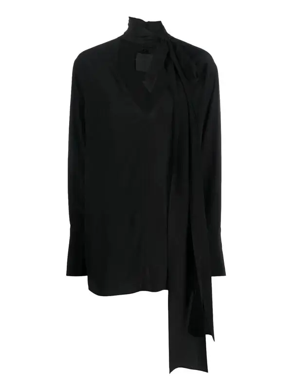 Givenchy Silk Pussy-bow Blouse - Black