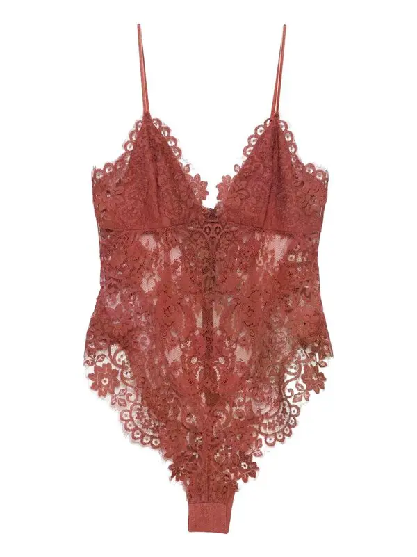 Zimmermann Illustration Bodysuit - Brown