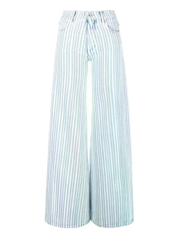 Off-White Wide Leg Jeans - Blue