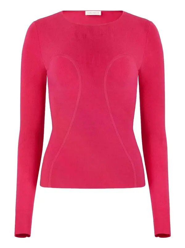 Nina Ricci Round-neck Knitted Jumper - Red
