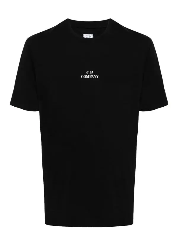 C.P. COMPANY Logo-print Cotton T-shirt - Black