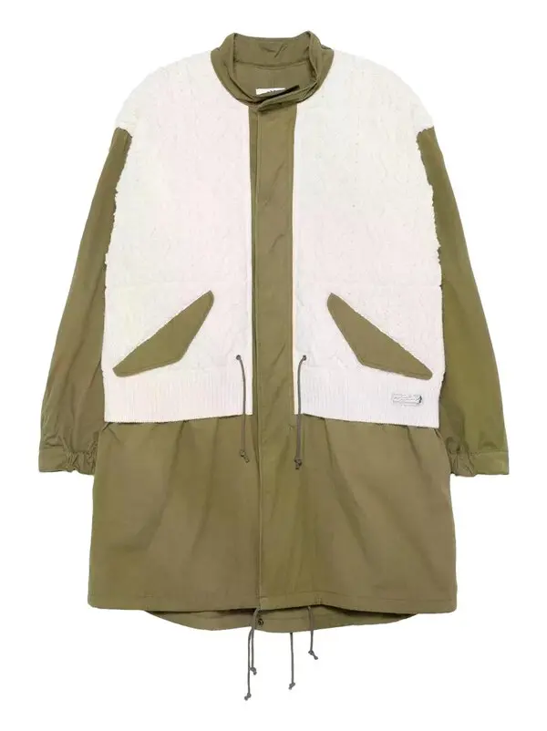 Junya Watanabe X Richmond Knitwear Panelled Parka - Green