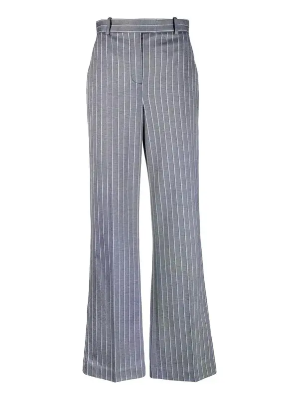 CIRCOLO 1901 Pinstripe Flared Trousers - Blue
