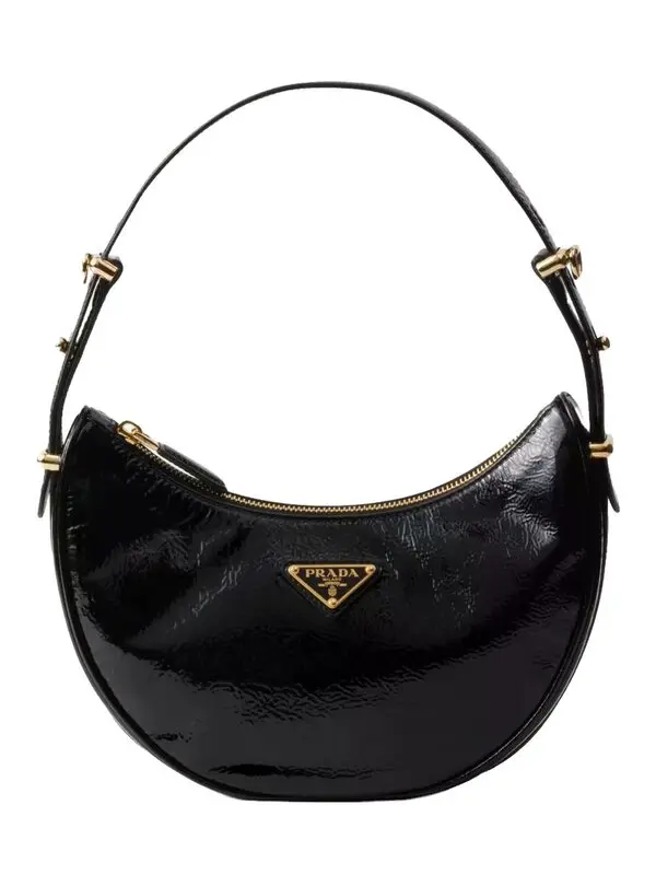Prada Arqué Shoulder Bag - Black