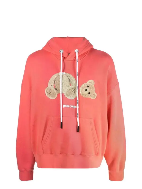 Palm Angels Logo-print Drawstring Hoodie - Orange