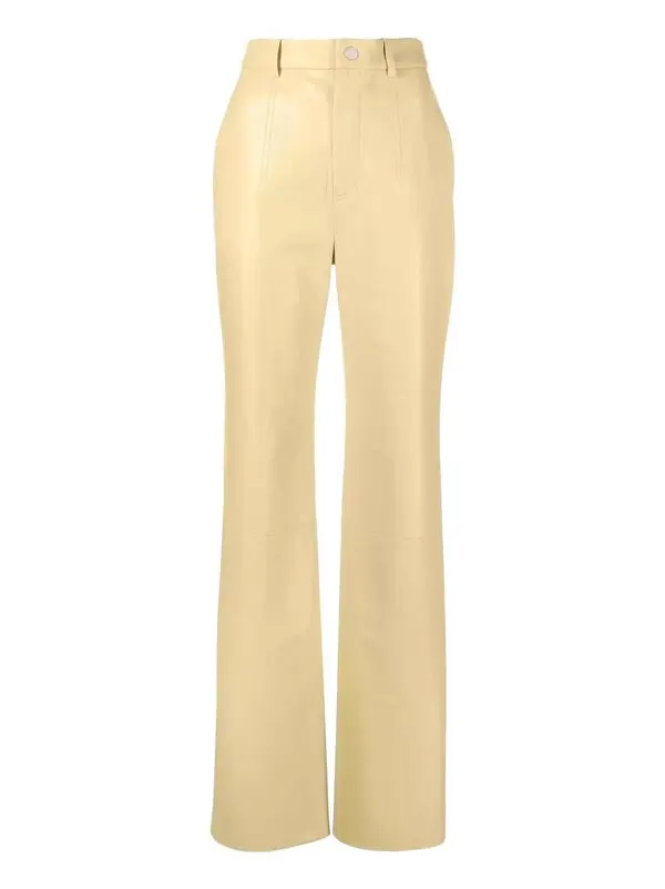 Nanushka High-waist Straight Trousers - Neutrals