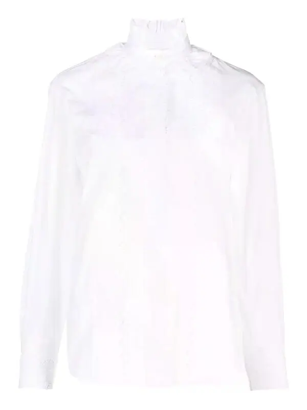 Rabanne Ruffled Shirt - White
