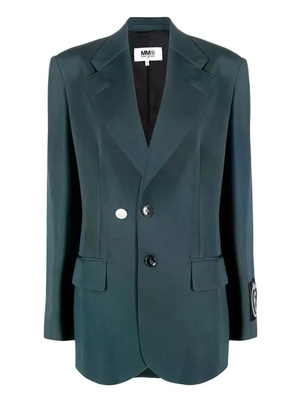 MAISON MARGIELA Single-breasted Blazer - Green