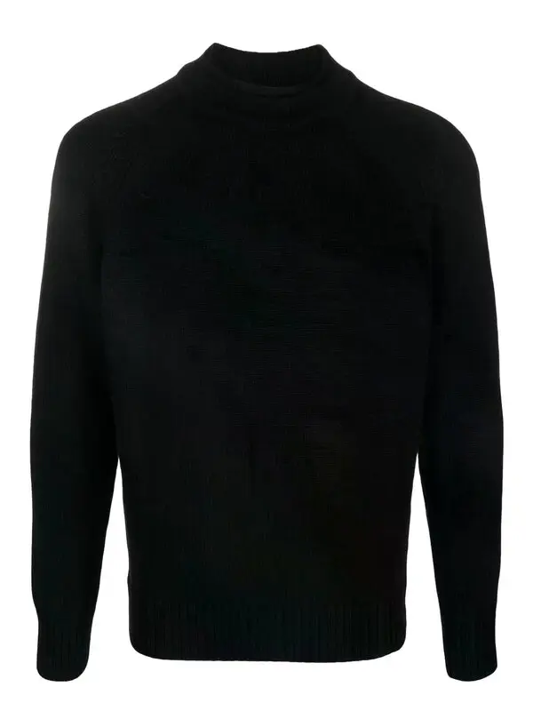 ZANONE Mock-neck Fine-knit Jumper - Black