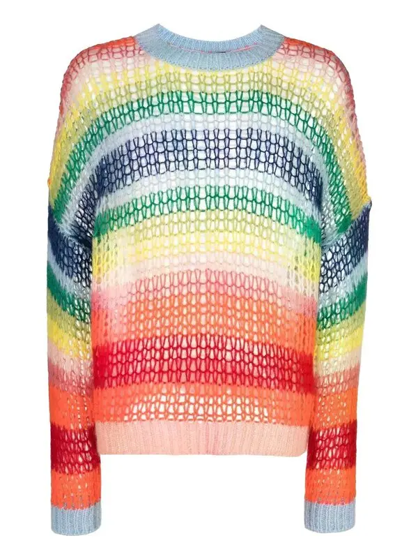 Dsquared2 Striped Crew-neck Jumper - Blue