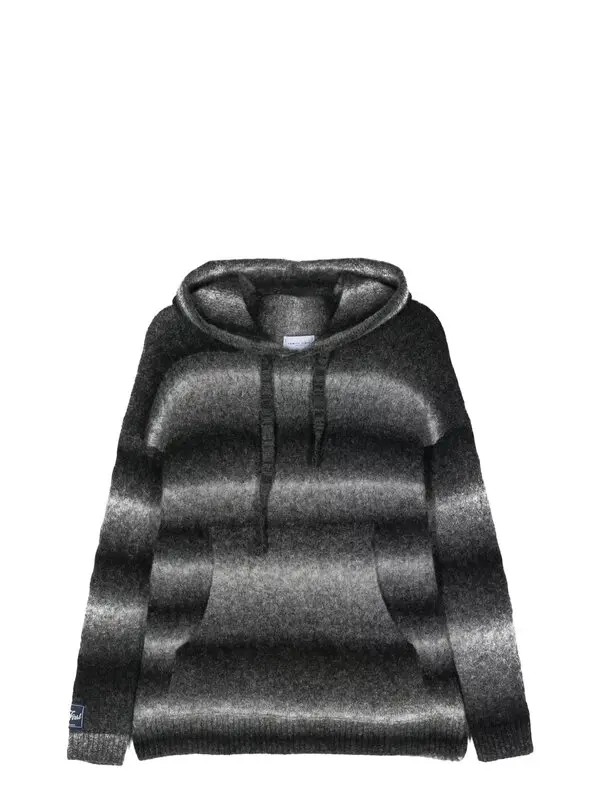 FAMILY FIRST Ombré Knitted Hoodie - Grey