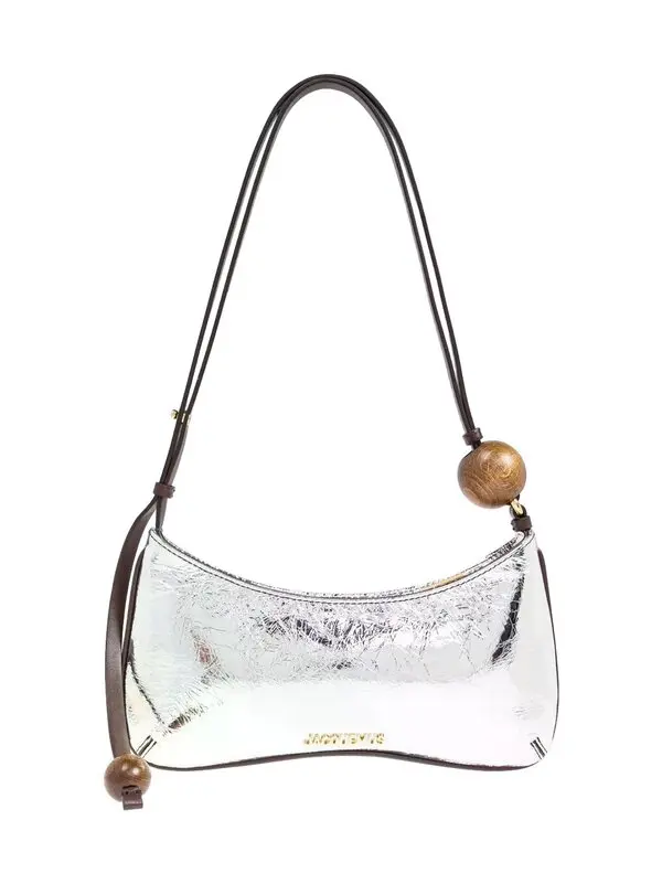 Jacquemus Le Bisou Perle Shoulder Bag - Silver
