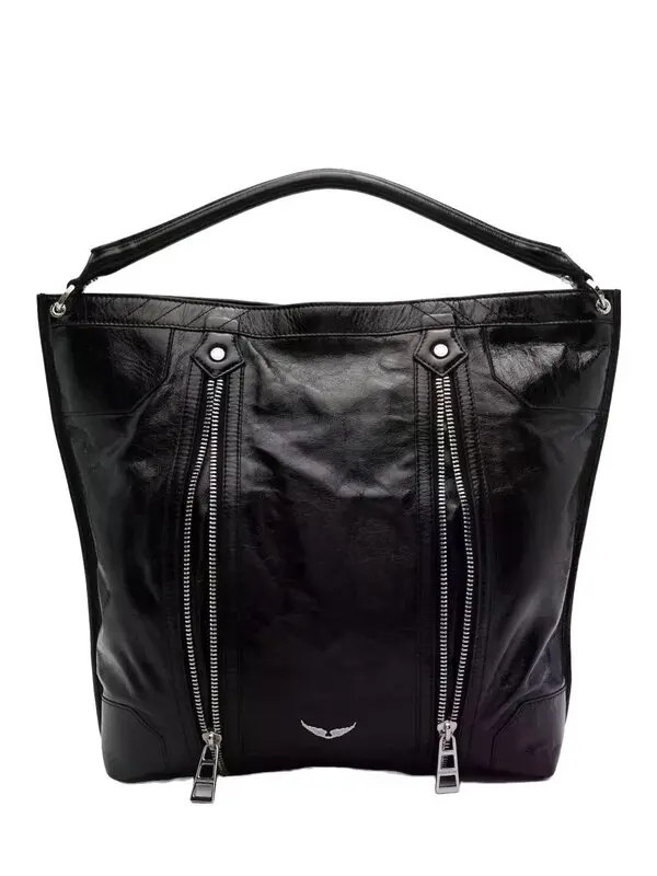 Zadig&Voltaire Grained Leather Tote Bag - Black