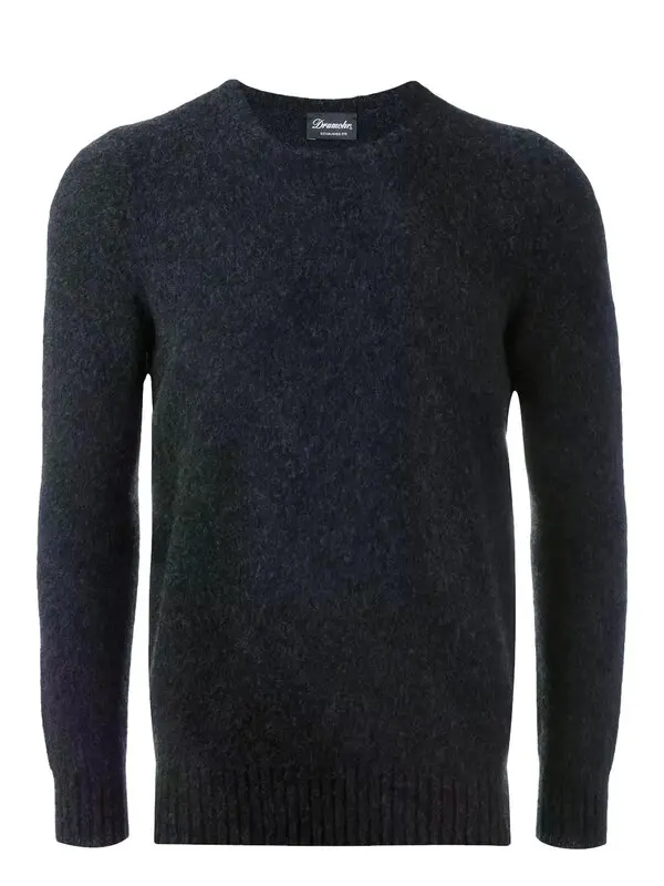DRUMOHR Lambswool Crew Neck Sweater - Black
