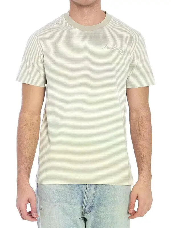 Burberry Striped T-shirt - Neutrals