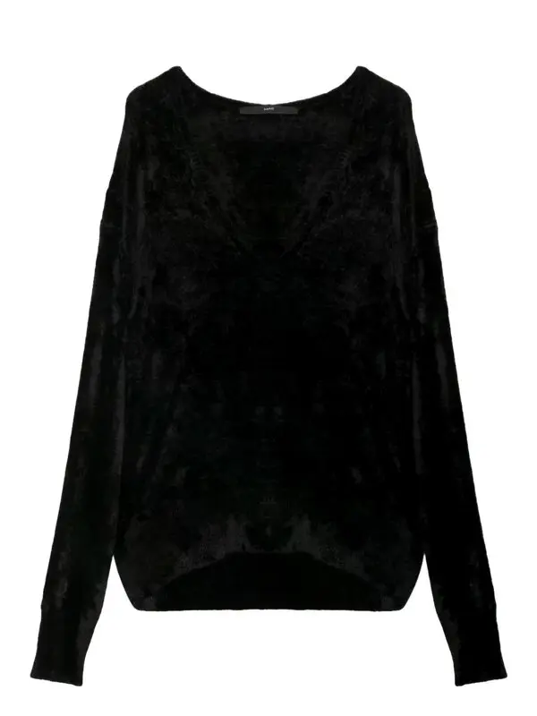 SAPIO Nº 21 Velvet Jumper - Black