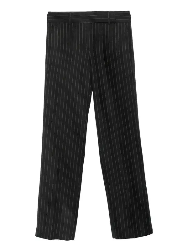 Michael Kors Pinstriped Gabardine Trousers - Grey