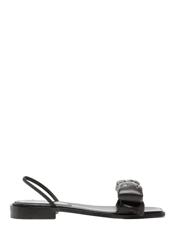 Dsquared2 Leather Bow Sandals - Black
