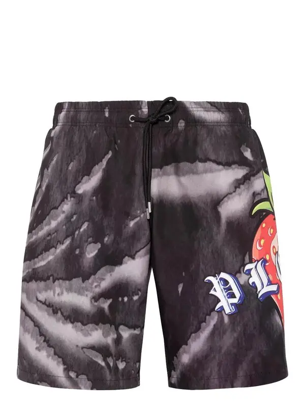 Philipp Plein Tutti Frutti Swim Shorts - Black