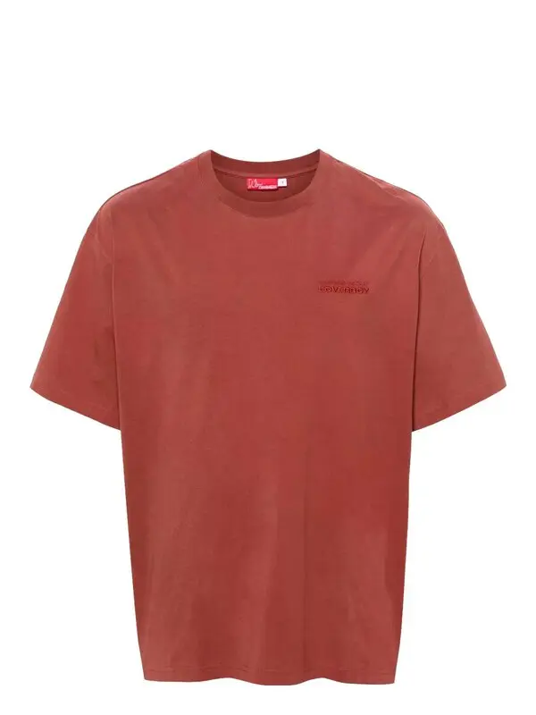 CHARLES JEFFREY Art Gallery Cotton T-shirt - Brown