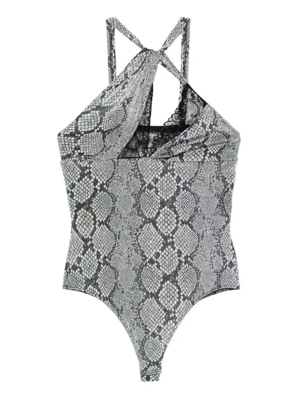 Coperni Asymmetric Bodysuit - Grey