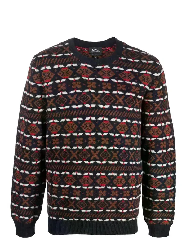 A.p.c. John Merino-wool Pullover - Blue