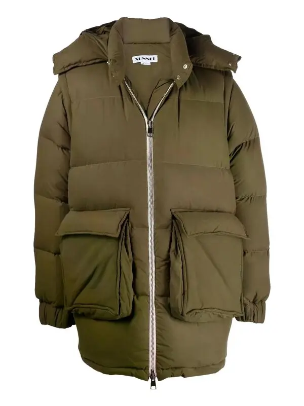 Sunnei Padded Coat - Green
