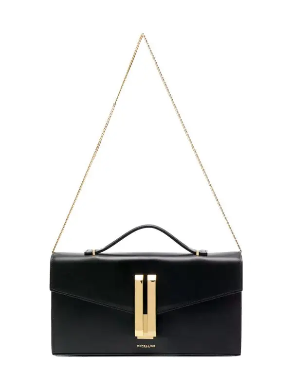 DEMELLIER Vancouver Leather Clutch - Black
