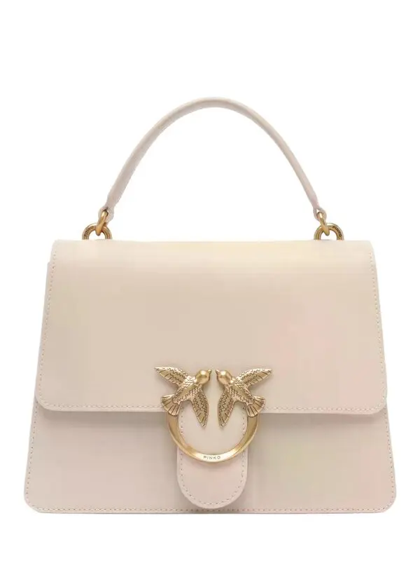 Pinko Small Love One Handbag - Neutrals