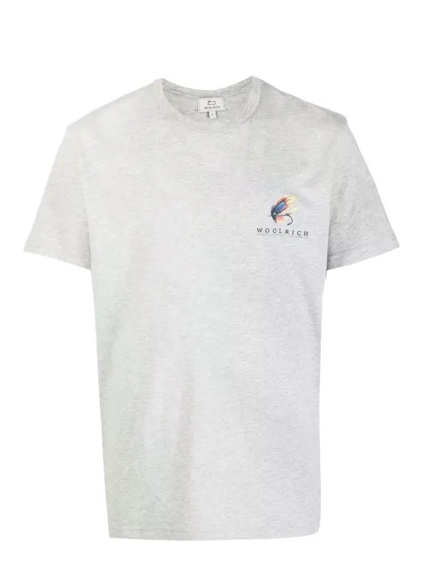 Woolrich Logo-print Short-sleeved T-shirt - Grey