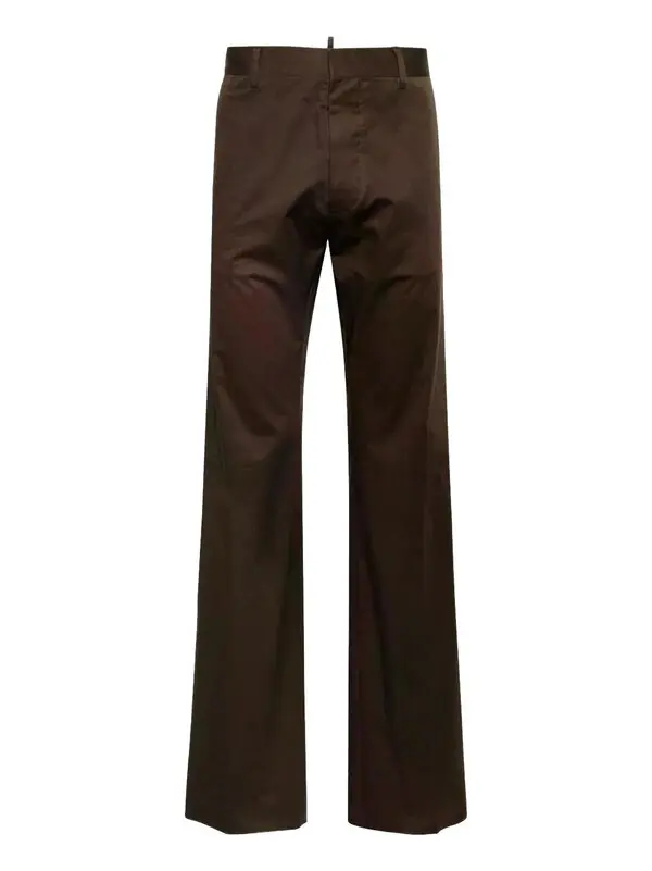Dsquared2 Mid-rise Twill Chino Trousers - Brown