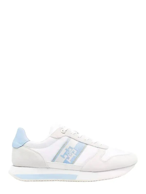 Tommy Hilfiger Lace-up Suede Sneakers - White