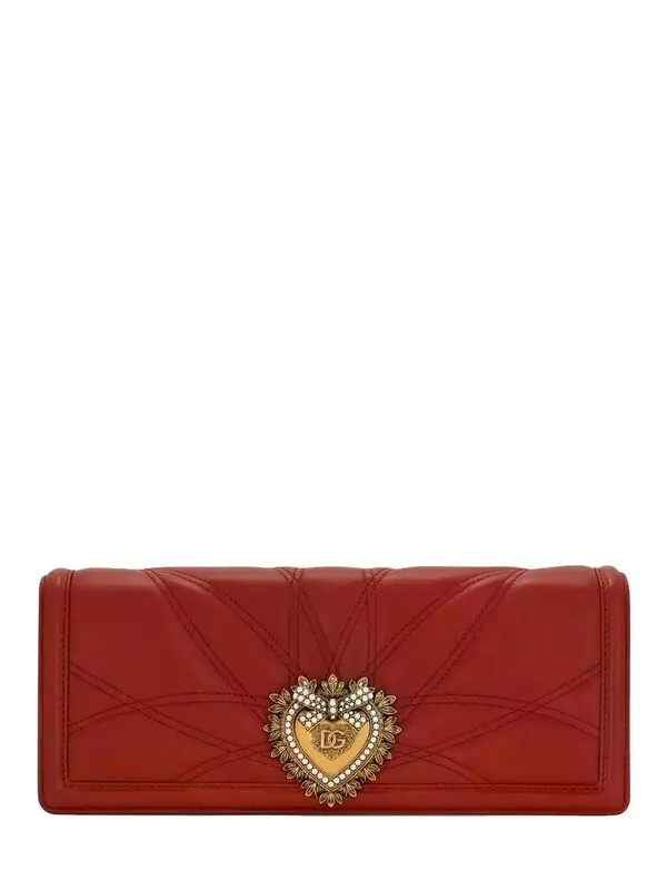 Dolce & Gabbana Devotion Quilted Shoulder Bag - Red
