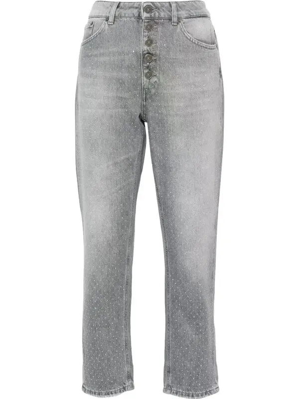 DONDUP Koons Stud-embellished Jeans - Grey