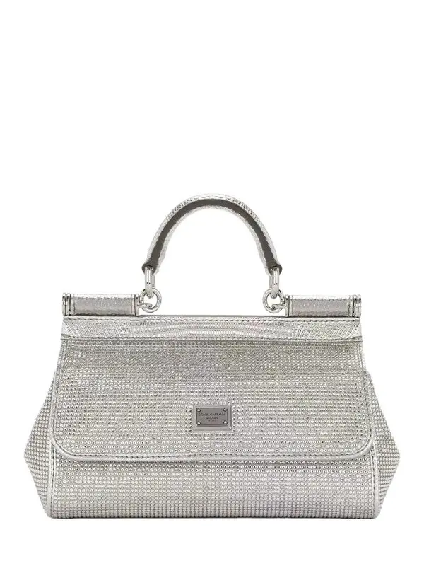 Dolce & Gabbana Small Sicily Top-handle Bag - Silver