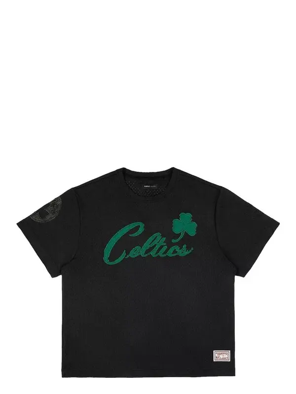 PURPLE BRAND Boston Celtics Mesh T-shirt - Black