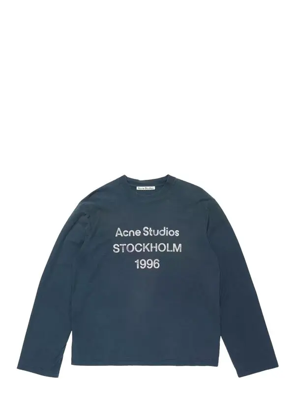 Acne Studios Logo-print T-shirt - Blue
