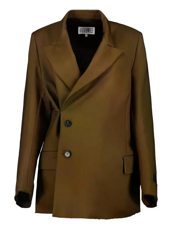 MAISON MARGIELA Notched-lapels Blazer - Green