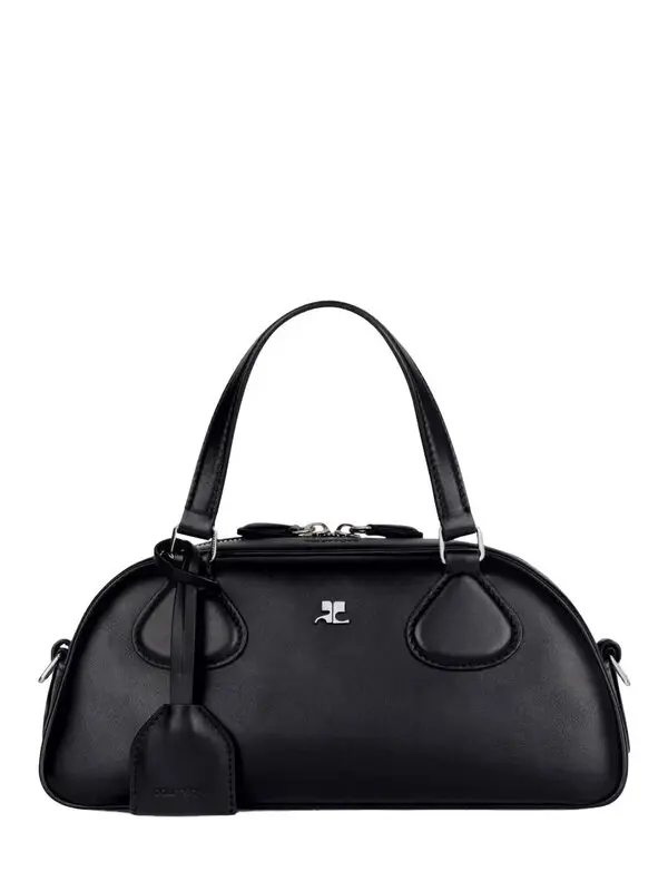 COURREGES Friday Bowling Shoulder Bag - Black