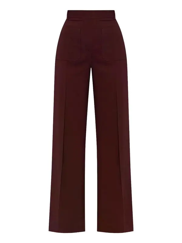 Victoria Beckham Alina Palazzo Pants - Red
