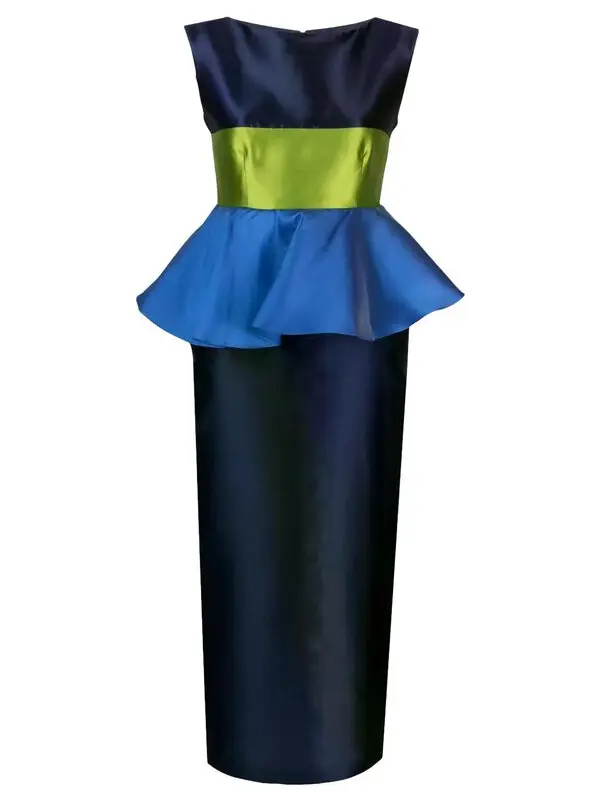 DESTREE Cy Colour-block Midi Dress - Blue