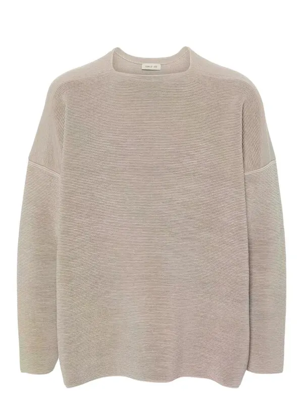 Fear Of God Ottoman Wool Ribbed Sweater - Neutrals