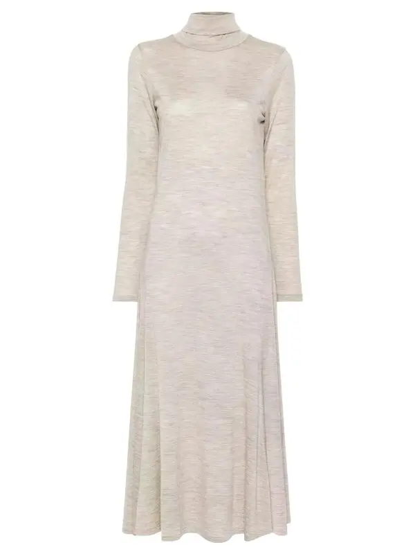 Polo Ralph Lauren Mélange-effect Maxi Dress - Neutrals