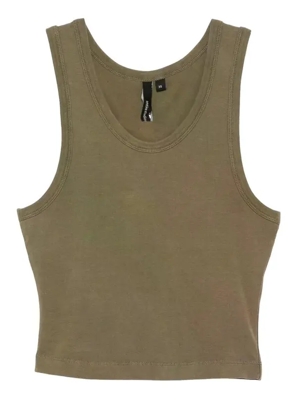 ENTIRE STUDIOS Cropped Tank Top - Green