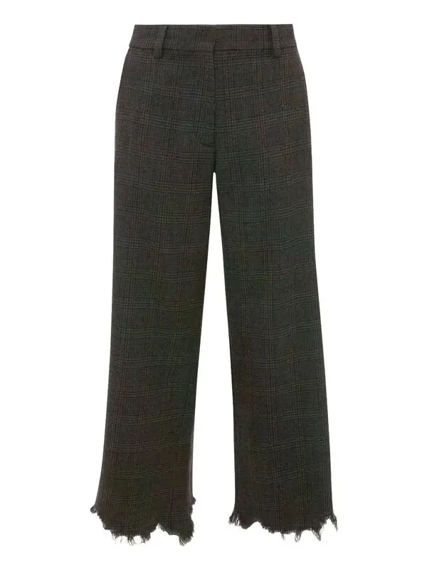 JW Anderson Distressed-effect Straight-leg Trousers - Grey